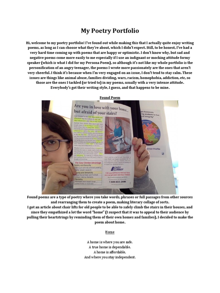 Poetryportfolio | PDF | Poetry