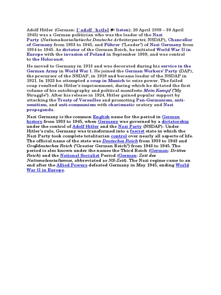 Heil Der Fuhrer's Face | PDF