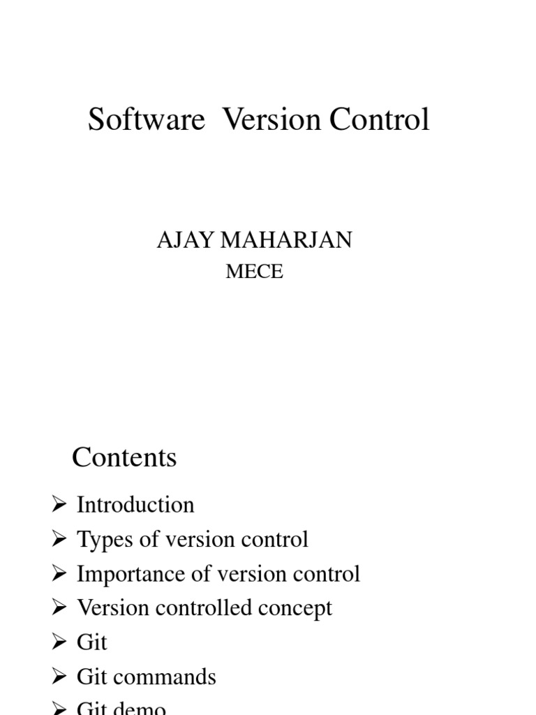 Software Version Control | PDF | Version Control | Application Software
