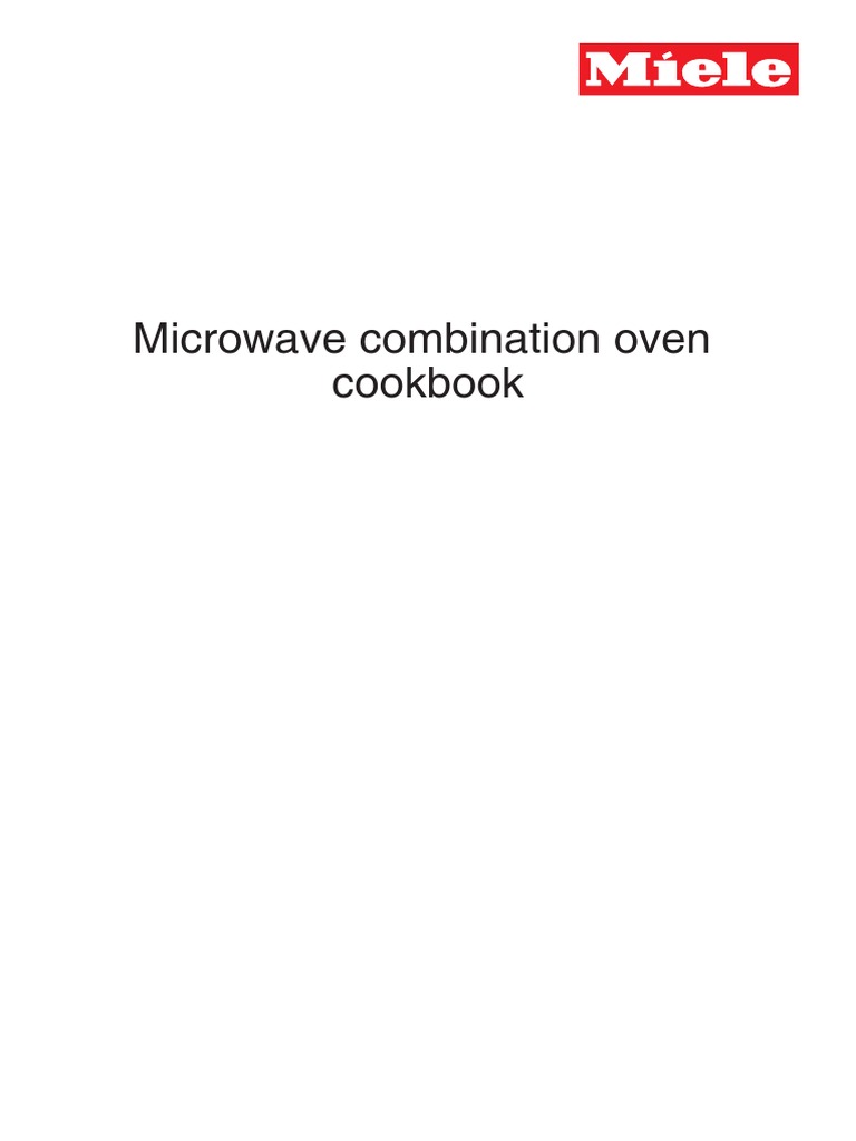 Microwave Combination Oven Cookbook | PDF | Baking | Cakes