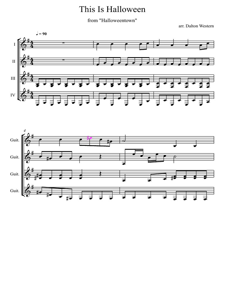 This Is Halloween - Partitura y Partes | PDF