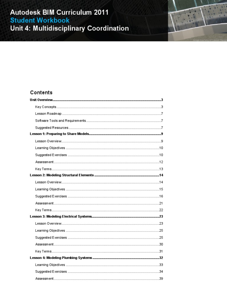 Student Workbook PDF | PDF | Autodesk Revit | Building Information Modeling