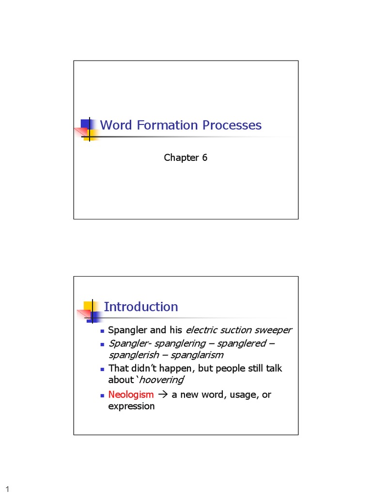 8714 - 5word Formation Processes PDF | PDF | Acronym | Linguistic Typology