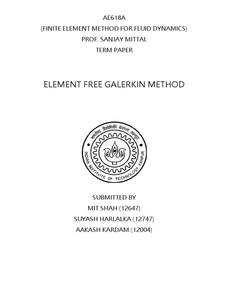 Element Free Galerkin Method | PDF | Finite Element Method | Computational Fluid Dynamics