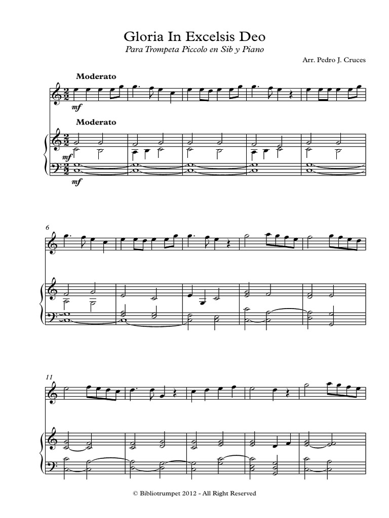 Gloria in Excelsis Deo PDF | PDF