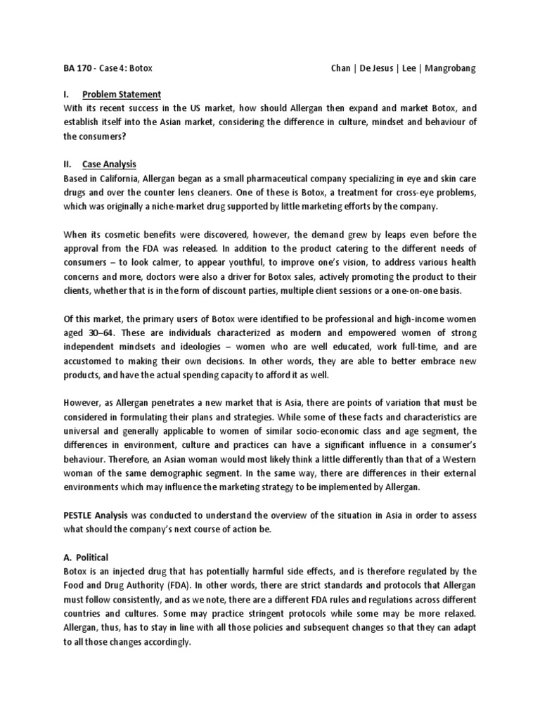 Botox Case | PDF | Botulinum Toxin | Recession