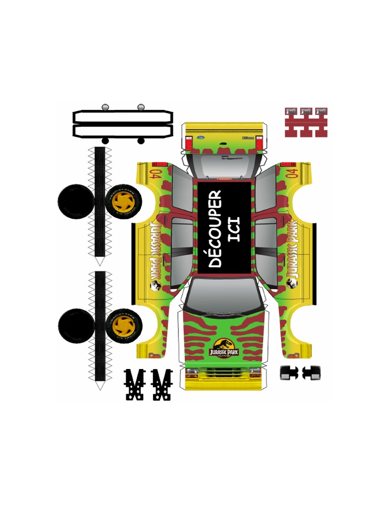 Ford Explorer (Jurassic Park) Papercraft