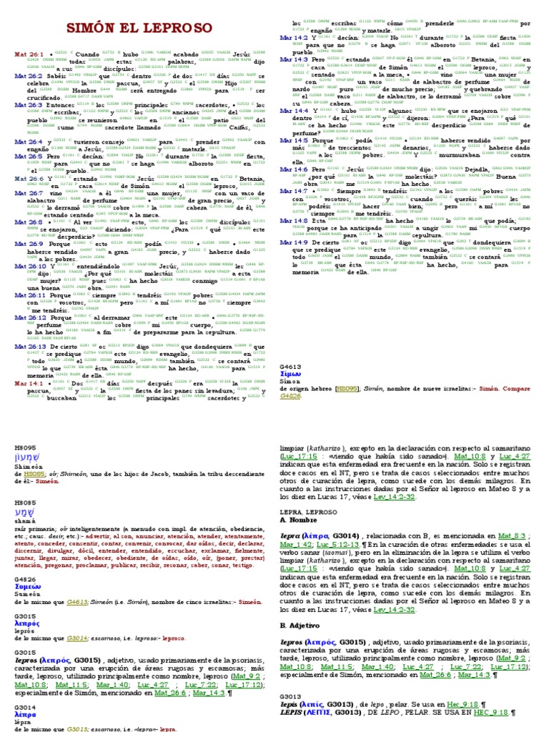 Simon El Leproso | Descargar gratis PDF | Lepra | Sacerdote
