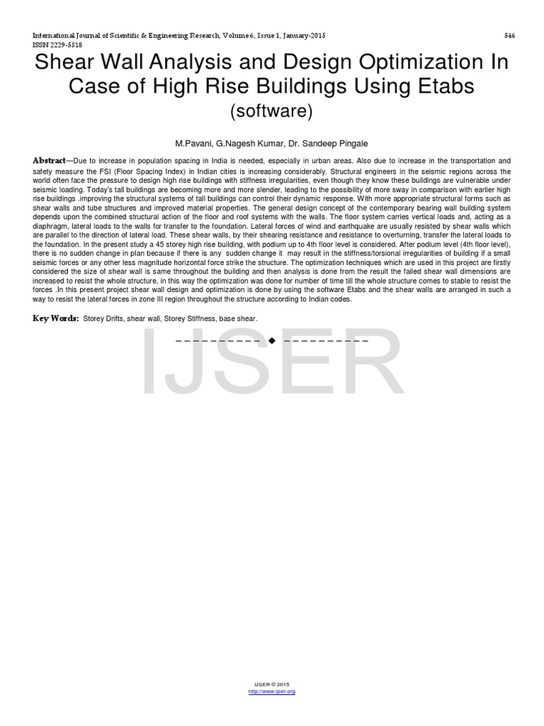 Shear Wall Analysis and Design Optimization in Case of High Rise ...