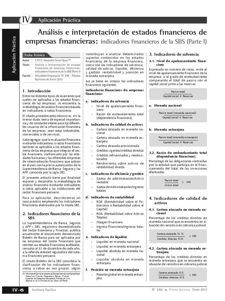 Caso Practico Integral - Interpretacion de Eeff Parte 01 | Descargar gratis PDF | Liquidez de ...