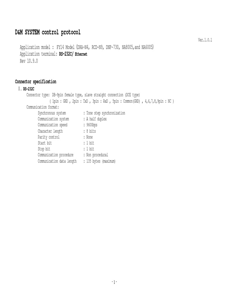 DNP-730 DRA-N4 RCD-N9 PROTOCOL Ver1 0 1 | PDF | Gateway ...