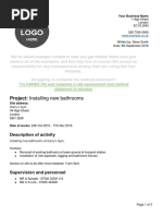 Site Instruction Template | PDF