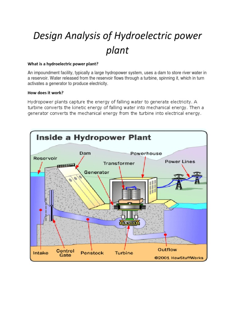 Design Analysis of Hydroelectric Power Plant | PDF | Turbine ...