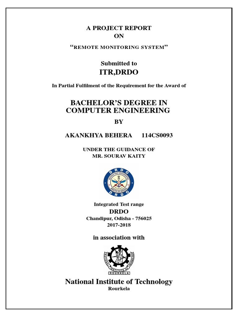 Remote Monitoring System Report | PDF | Network Socket | Port (Computer ...