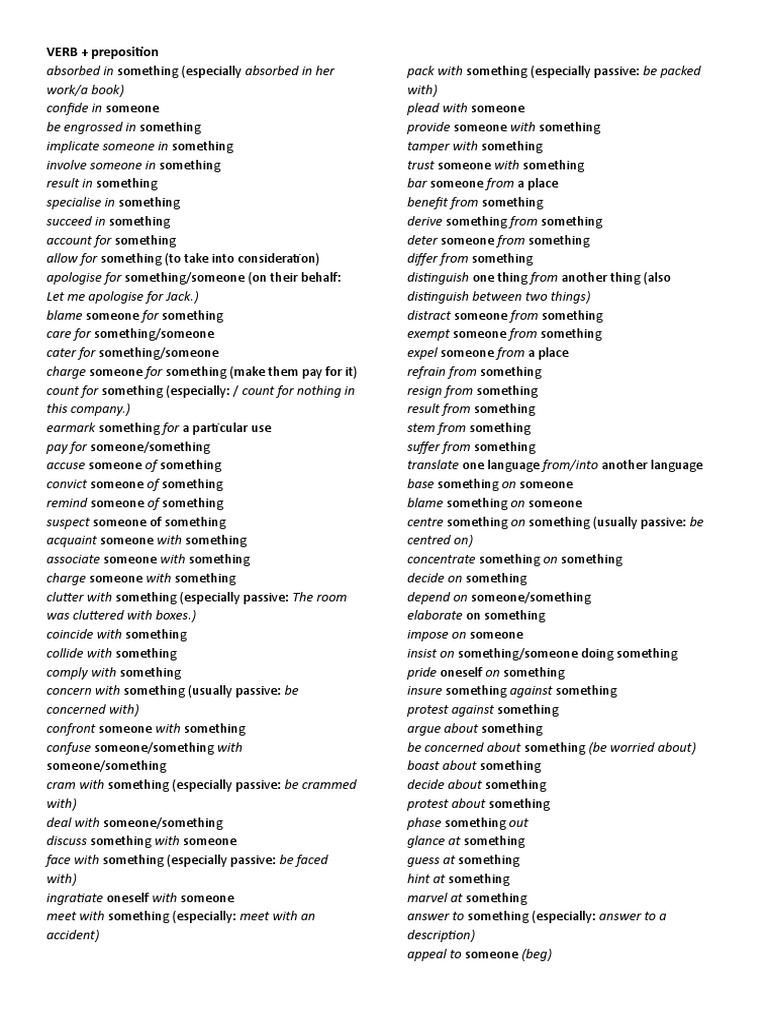 Dependent Prepositions | Onomastics | Linguistics