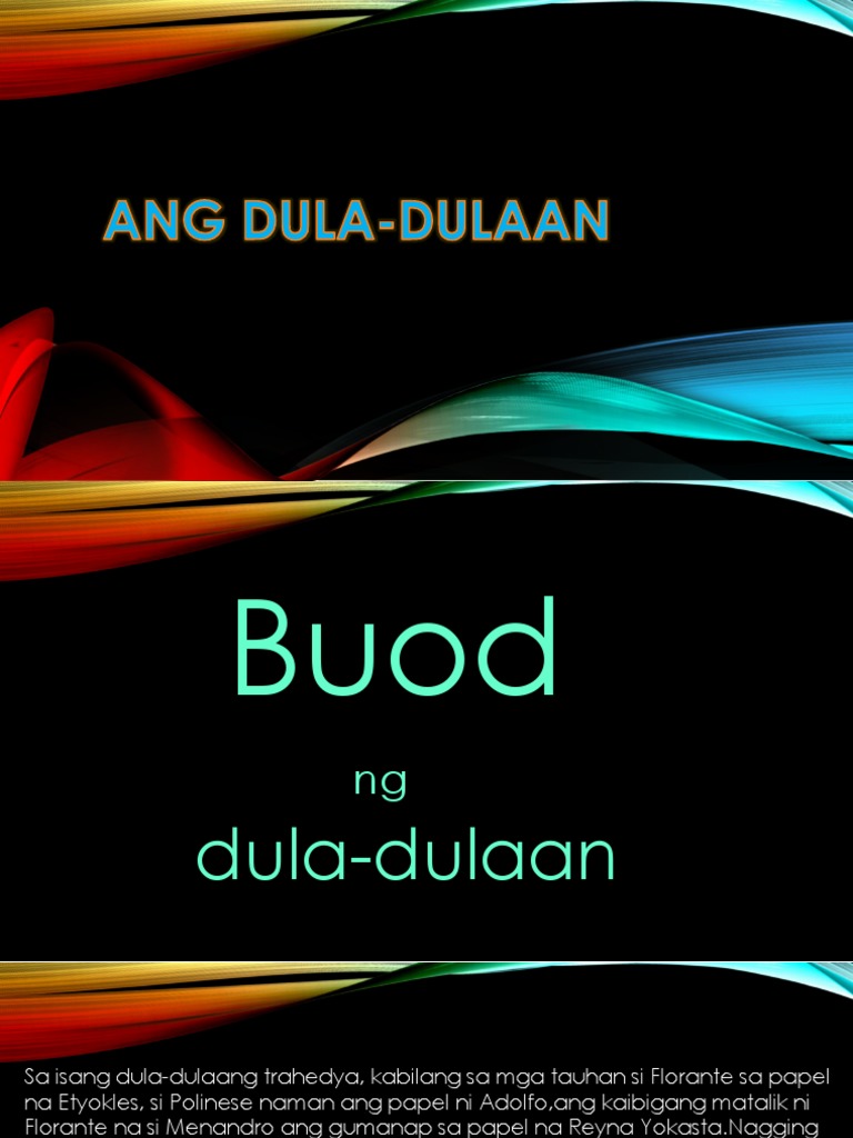 Ang Dula Dulaan | PDF