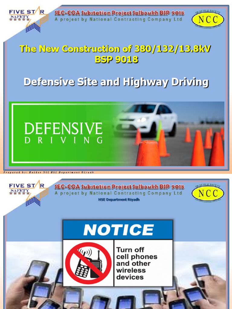 Defensive Driver Safety Training.pdf | Traffic | Driving