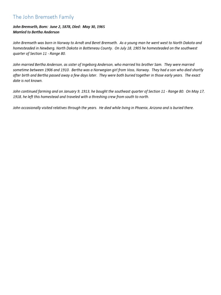 John Bremseth | PDF