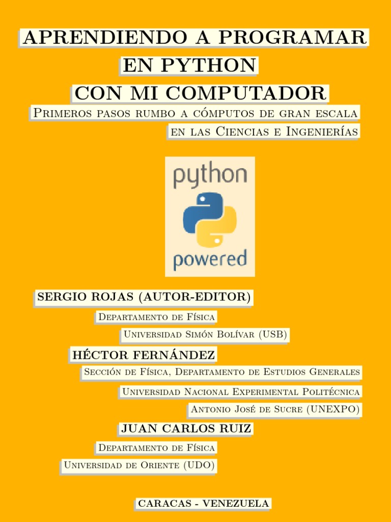 Aprender Python en Mi Computador PDF | PDF | Lenguaje de programación | Programación de computadoras