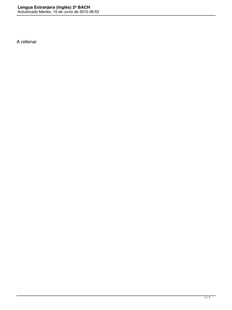Index INGLES 2º BACHILLERATO OXFORD FICHAS Y TEST PDF | PDF