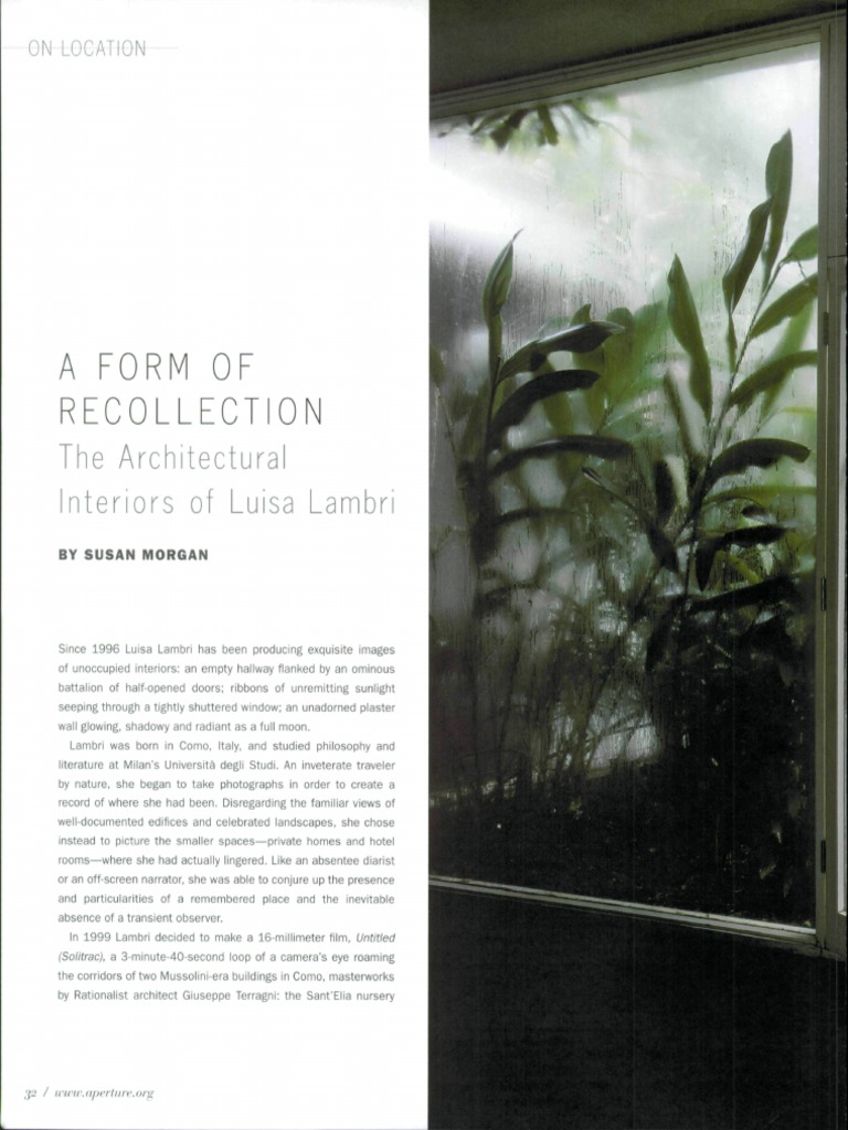 Form of Recollection | PDF | Art Media