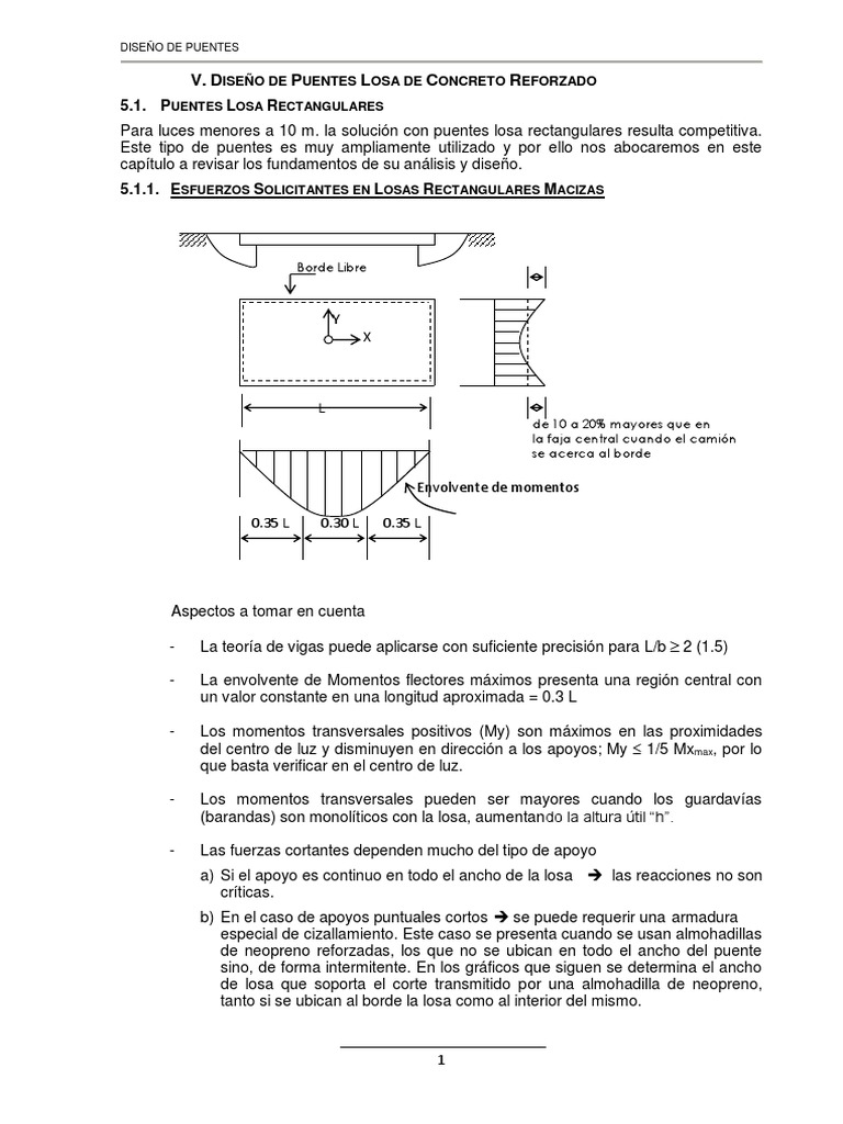 Diseno De Puentes Viga Losa Pdf Puente Esfuerzo Cortante Free 30