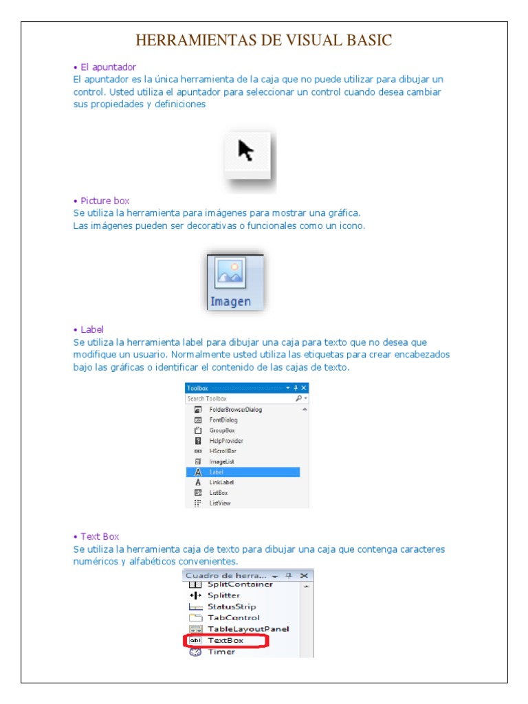 Herramientas de Visual Basic | Básico | Archivo de computadora