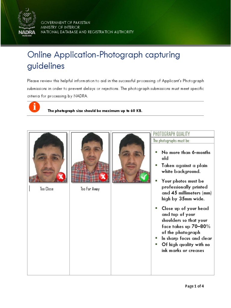 Online Application-Photograph Capturing Guidelines | PDF | Photograph ...