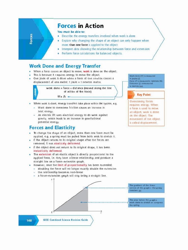 Forces in Action: Work Done and Energy Transfer | PDF | Force ...