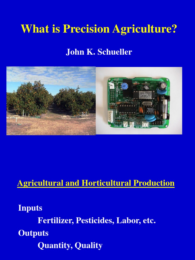 What Is Precision Agriculture?: John K. Schueller | PDF | Land Use ...