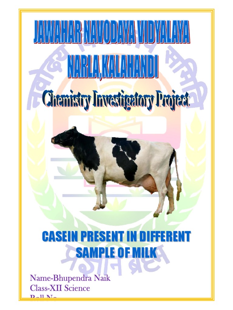Casein Levels in Various Milk Samples | PDF | Milk | Food And Drink