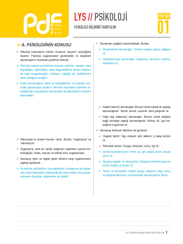 LYS Felsefe Grubu PDF | PDF
