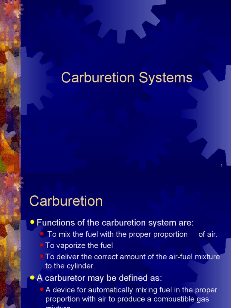 Carburetor Systems & Adjustments | PDF | Carburetor | Throttle