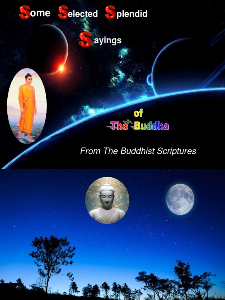 Some Selected Splendid Sayings of The Buddha | PDF | Self-Improvement