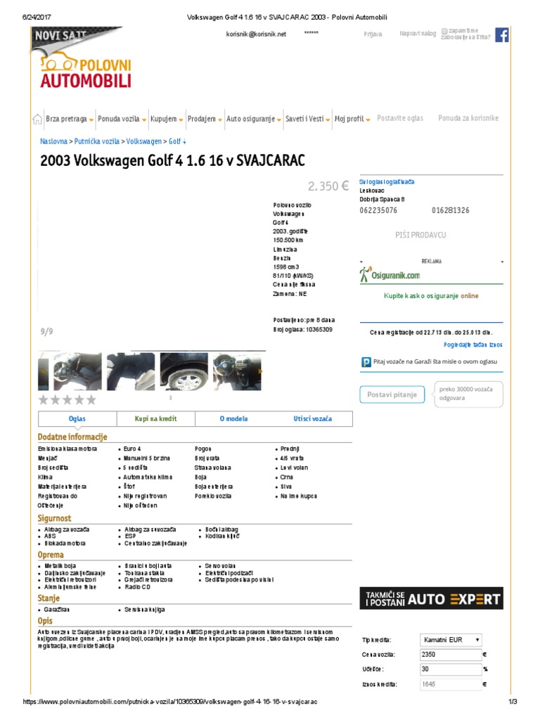 Volkswagen Golf 4 1 | PDF