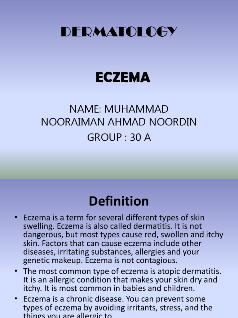 Eczema | PDF | Dermatitis | Allergy