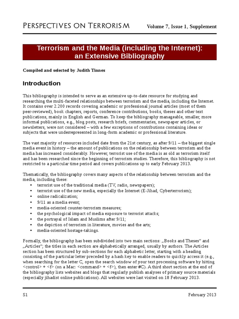 Terrorism | PDF | Digital Object Identifier | Open Access