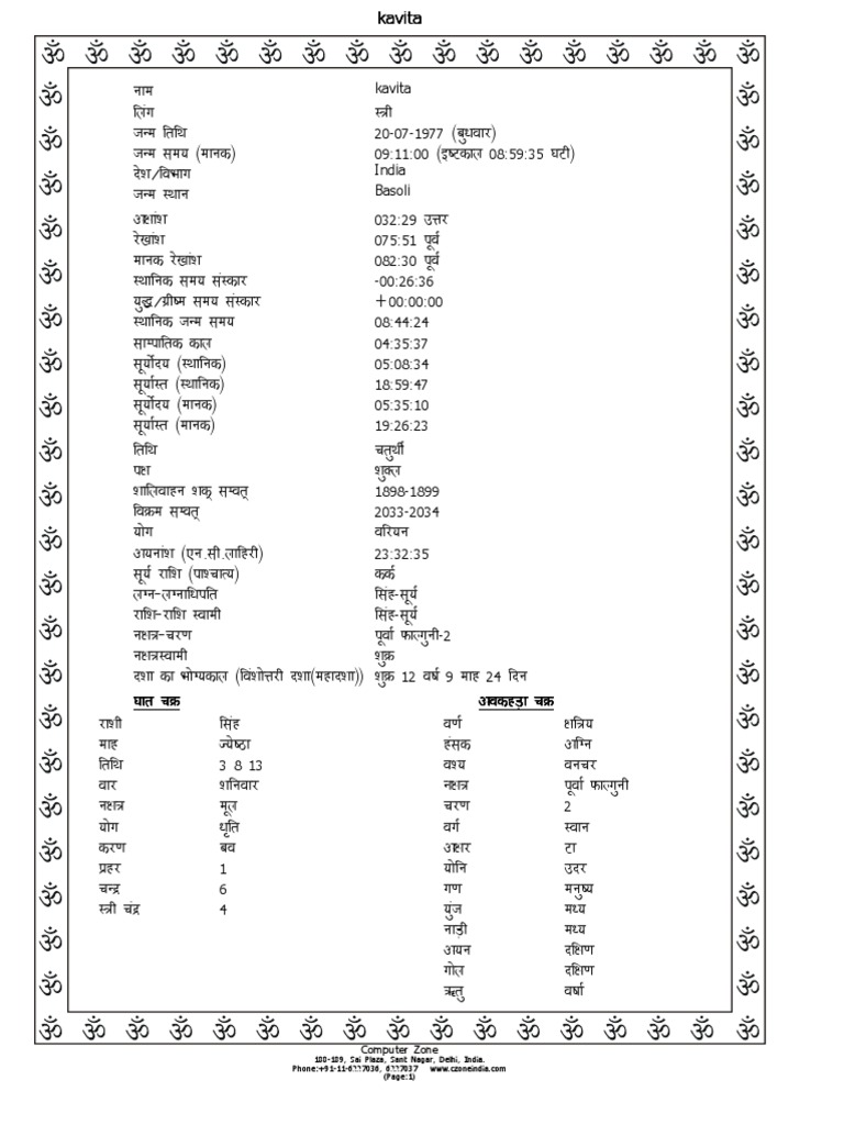 Kavita: Computer Zone | PDF