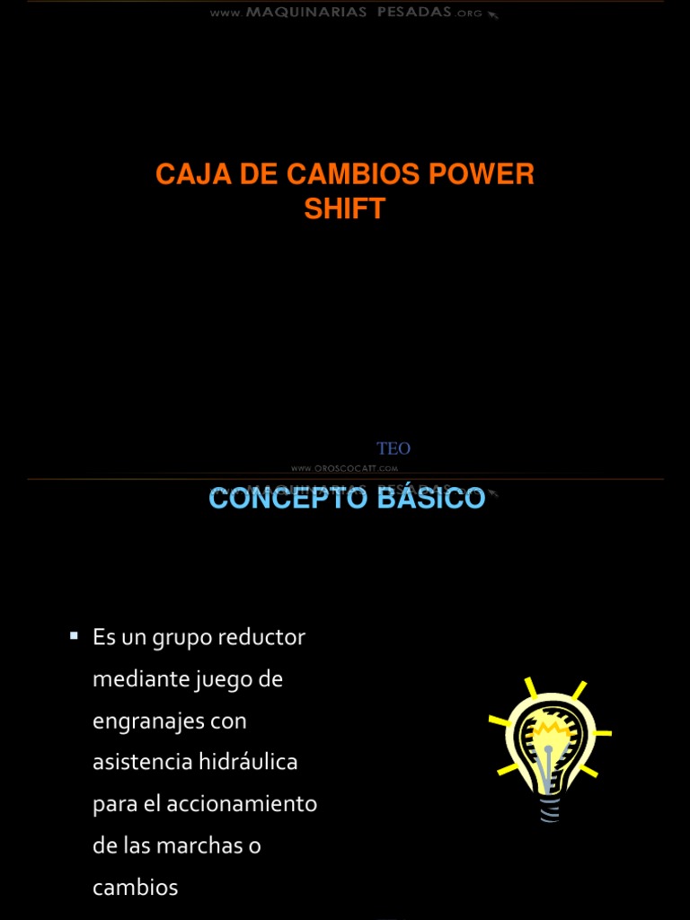 Curso Sistema Transmision Power Shift Caja Cambios Funciones Tipos ...