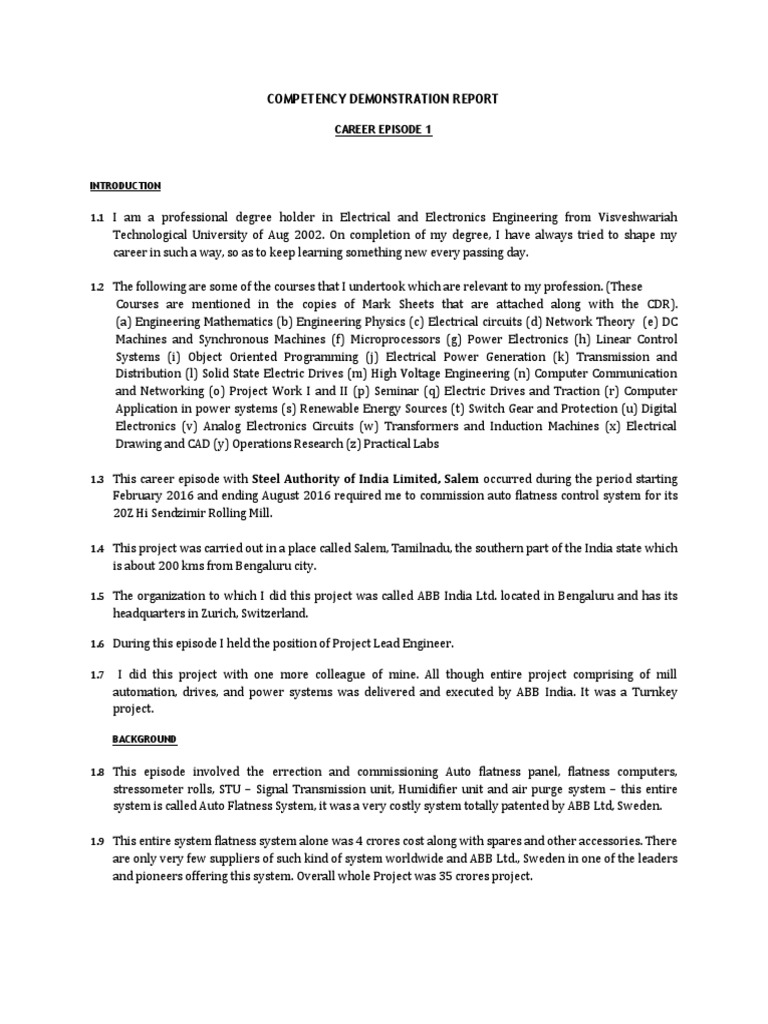 Career Episode - Sample (1) | Electronics | Communications Protocols