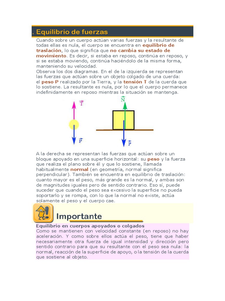 Equilibrio de Fuerzas | PDF