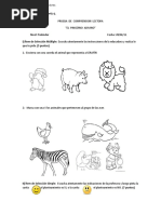 Prueba Diagnóstica para Kínder | PDF | Educación de la primera infancia