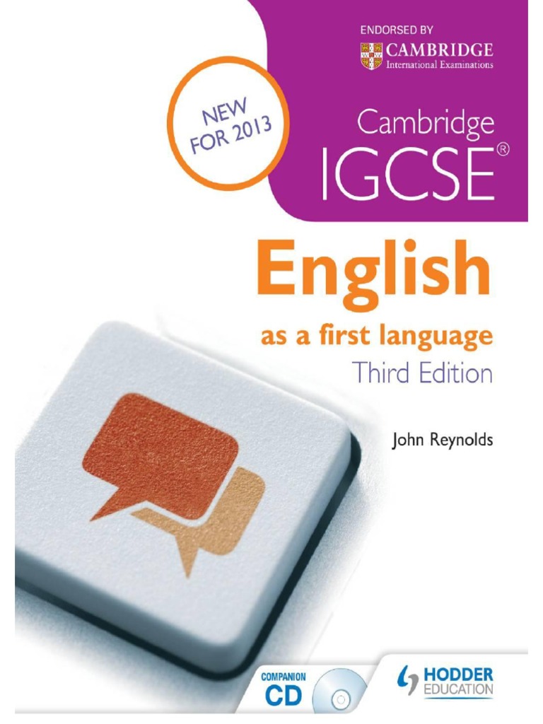 Cambridge IGCSE English First Language Third Edition | PDF
