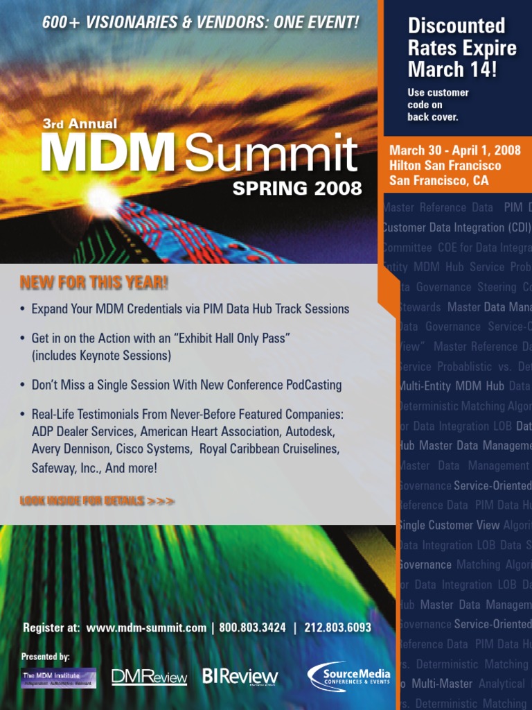 MDM Brochure | Download Free PDF | Data Quality | Strategic Management