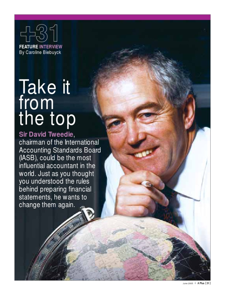 Sir David Tweedie | PDF | International Financial Reporting Standards ...