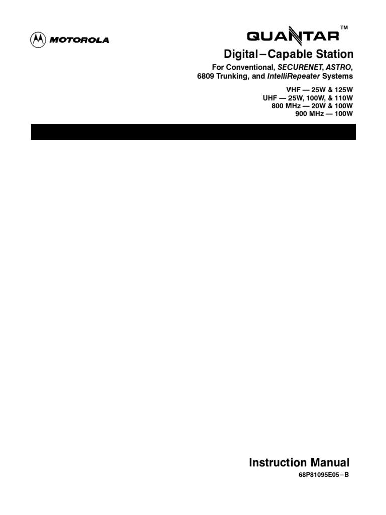 Manual Quantar PDF | PDF | Digital Signal Processing | Copyright