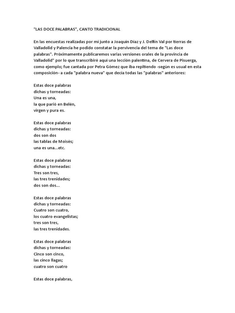 Las Doce Palabras | Cristo (título) | María, madre de Jesús