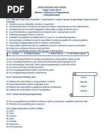 3rd Quarter Exam in Esp-7 | PDF