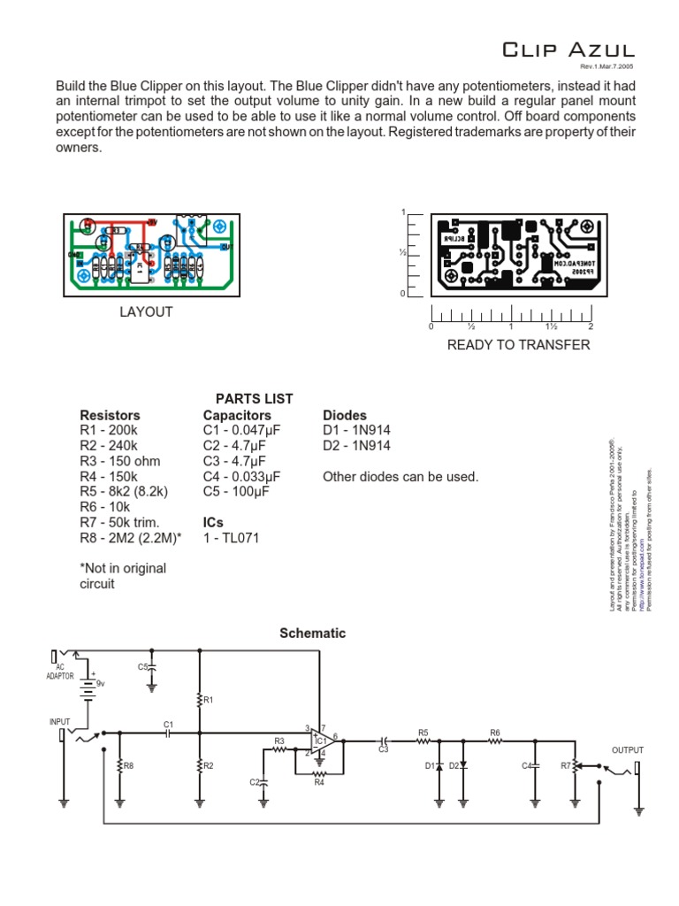 Clip Azul: Resistors Capacitors Diodes Parts List | PDF | Electronic ...