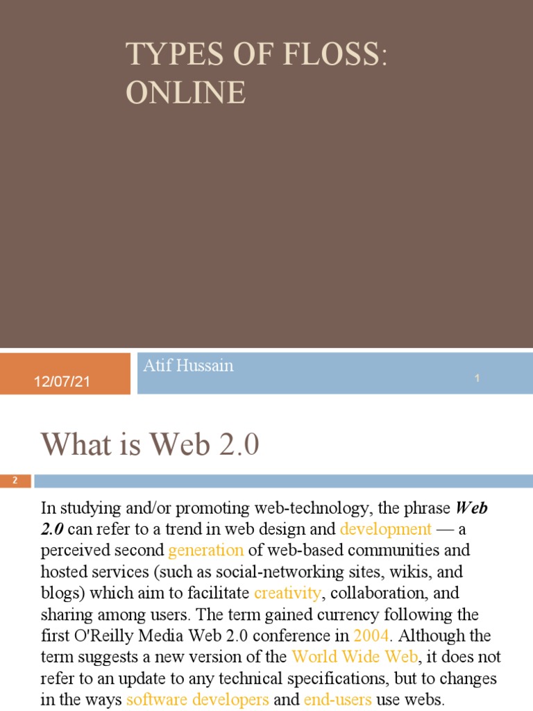 5.types of Floss ONLINE | PDF | Hypertext Transfer Protocol | Web 2.0